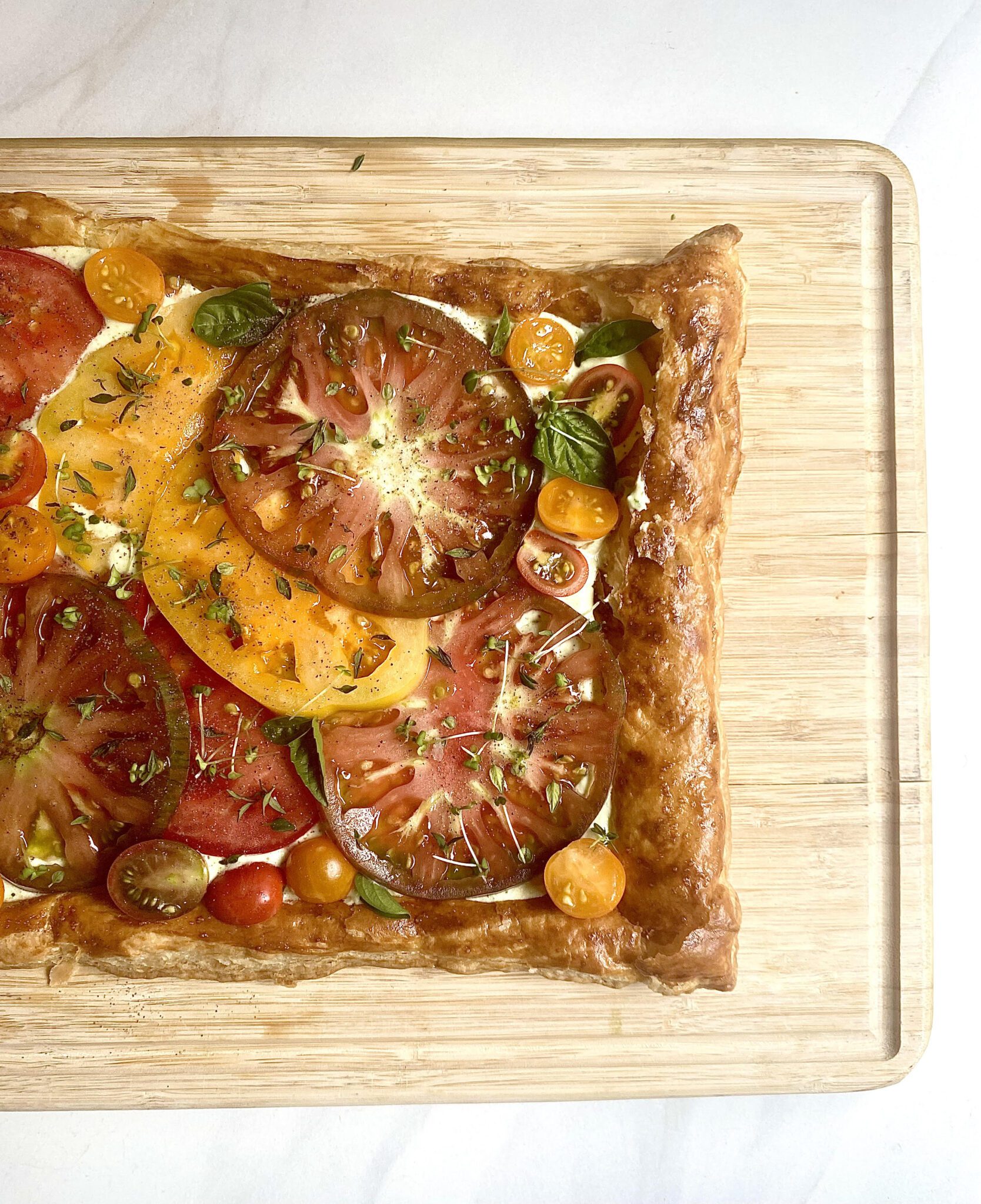 Heirloom Tomato Basil Tart - MakingitMidwest